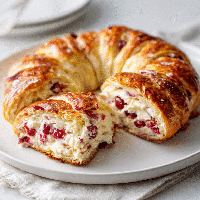 Cranberry Cream Cheese Crescent Ring: 5-Star Cozy Bake